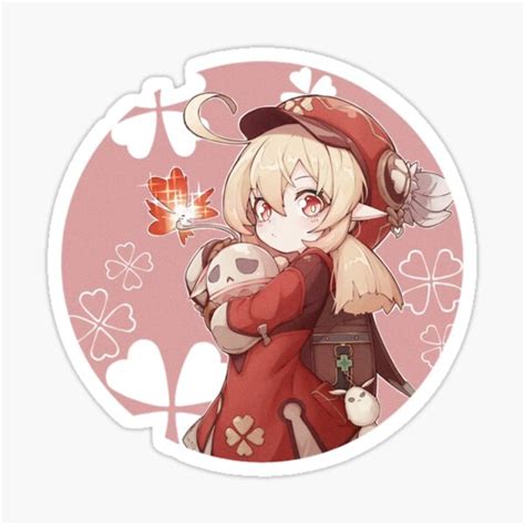 Klee Genshin Impact Anime Sticker For Sale By Freddyknight Redbubble