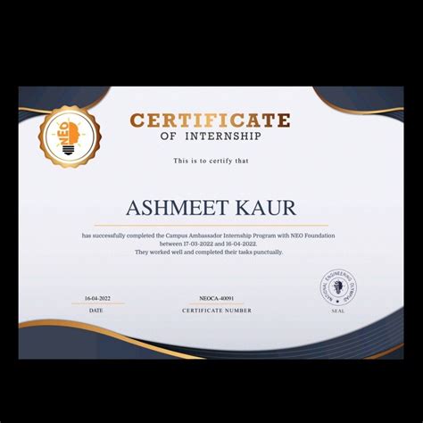 Ashmeet Kaur On Linkedin Internship Neo Hardworking