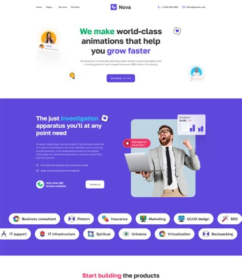 Creative Joomla Startup And Business Joomla Template Ja Nova Joomlart
