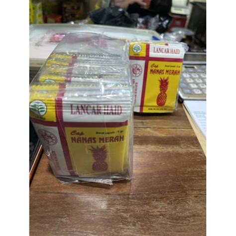 Jual Cap Nanas Merah Lancar Haid 10 Sachet Jakarta Pusat Berkah Srimuji Tokopedia