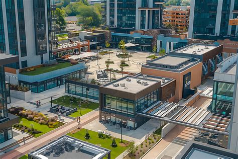 Mixed Use Urban Development With Residential And Office Spaces