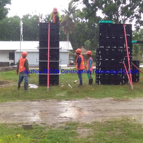 Tecon Professional Construction Concrete Plastic Formwork For Walls Columns Formwork And