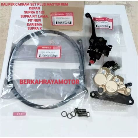 Jual PAKET KALIPER CAKRAM SET MASTER REM DEPAN SUPRA X FIT LAMA FIT NEW SUPRA X KARISMA KEV