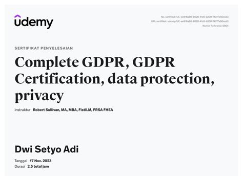 Dwi Setyo Adi Sutrisno On Linkedin Udemy Course Completion Certificate