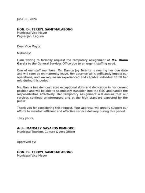 6 11 24 Request For Temporary Assignment Pdf