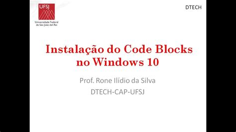 Instalação Do Codeblocks No Windows 10 Youtube