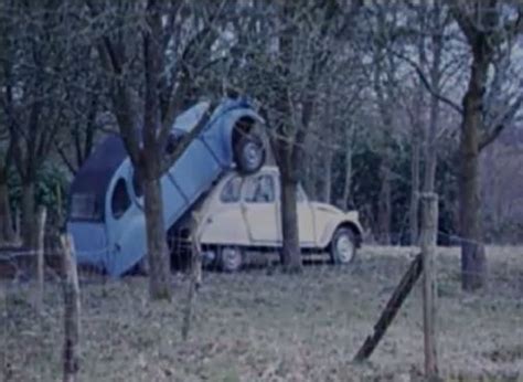 Vintage Citroën 2cv Camper In The Woods