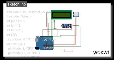 DETEKSI GERAK DAN CAHAYA Wokwi ESP32 STM32 Arduino Simulator