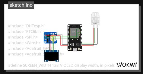 温湿度时间 Wokwi ESP STM Arduino Simulator