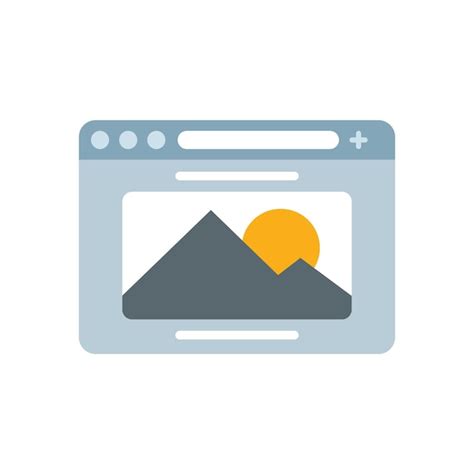 Premium Vector Webpage Browser Icon Flat Vector Computer Window Page