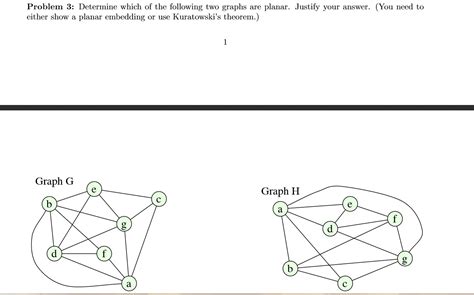 Solved Determine Which Of The Following Two Graphs Are Chegg