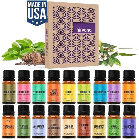 Essential Oils T Set 18 Pack Natrogix Aromatherapy