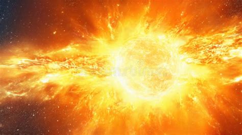 High Energy Particles Explosion Star Explosion With Particles Star