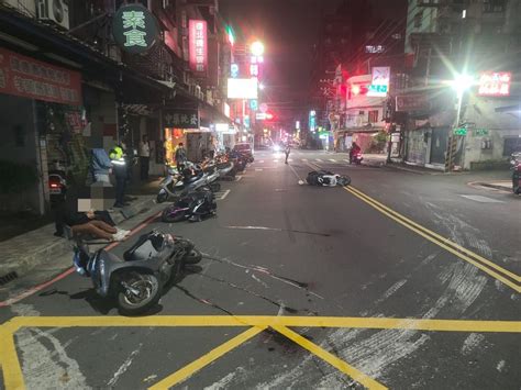 無號誌路口3機車碰撞｜林口警籲遵守路口禮節禮讓幹道車先行