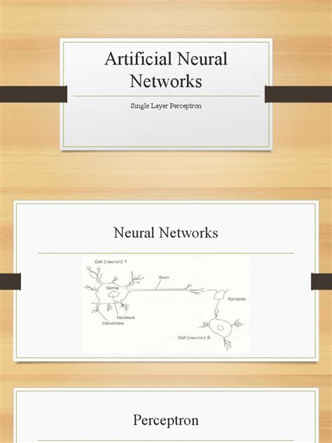 Artificial Neural Networks Single Layer Perceptron Pdf