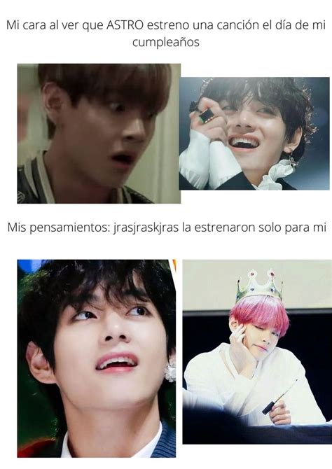 Mi cara al ver que ASTRO estreno una canción el día de mi cumpleaños