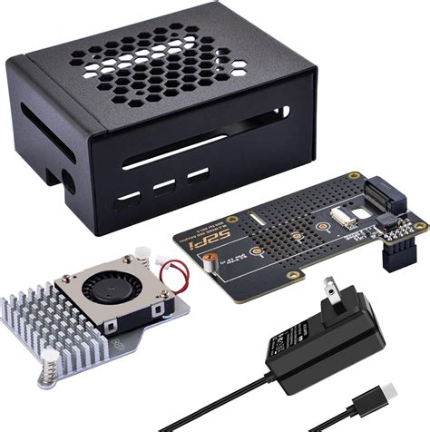 Geeekpi Metal Case For Raspberry Pi 5 With Cooling And Storage
