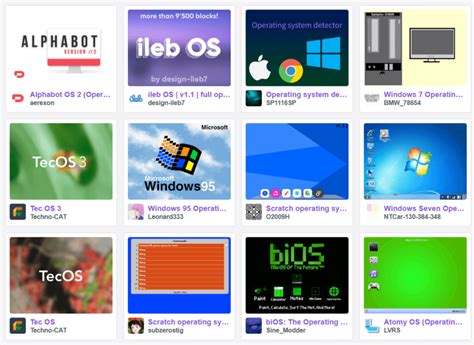 Computer Operating Systems List