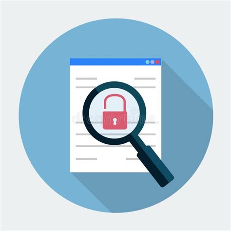 Vulnerability Search Icon Vector Illustration Stock Vector