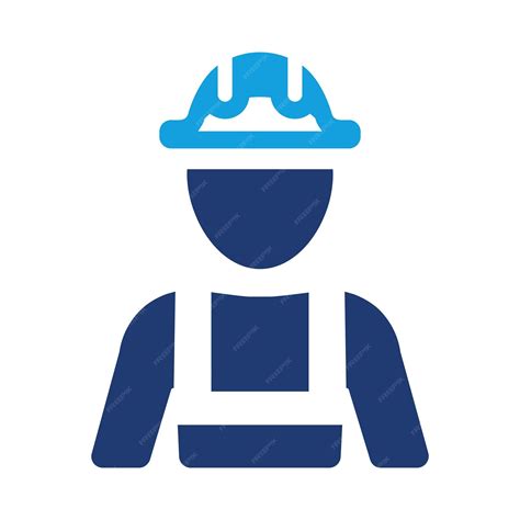 Premium Vector Constructor Worker Icon