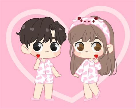 Premium Vector Character Couple Valentines Day