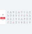 Measurement Line Icons Set Tools For Measuring Vector Image