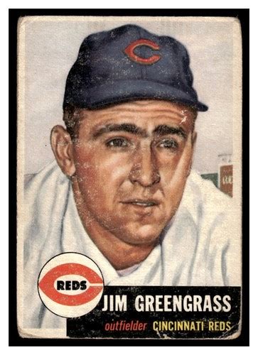 1953 Topps Jim Greengrass 209 Cincinnati Reds Gd Ebay