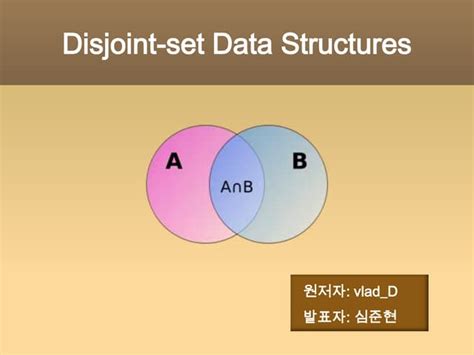 Disjoint Set Data Structures Ppt