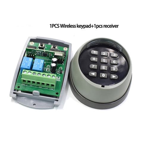 433 92MHZ Wireless Keypad And Receiver Used For Automatic Door Garage Swing Sliding Gate Opener