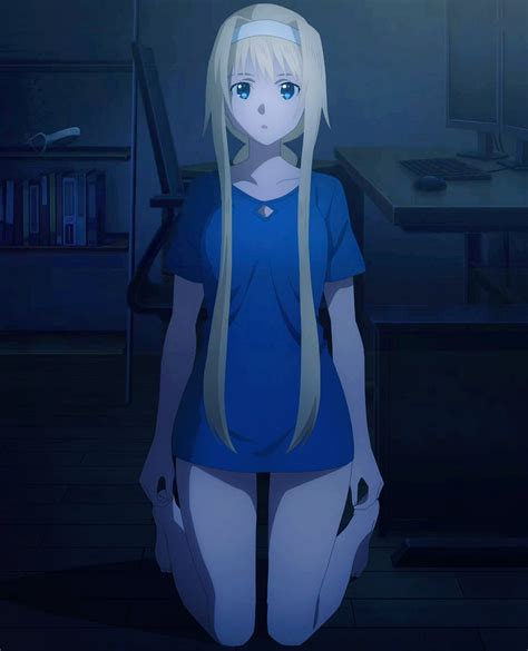 刀剑神域Alicization 3 23话New World 爱丽丝闯入桐人房间の全身图 哔哩哔哩