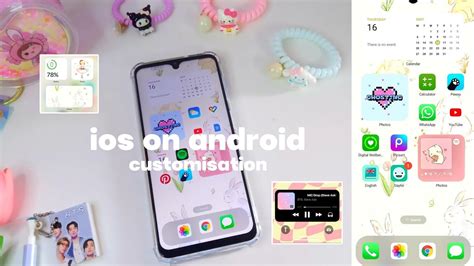 Ios Customisation On Android ♡ Cute Aesthetic Phone Theme Tutorial