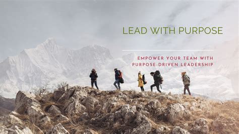 Purpose Driven Leadership