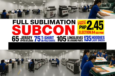 Looking For A Sublimation Subcon In Manila
