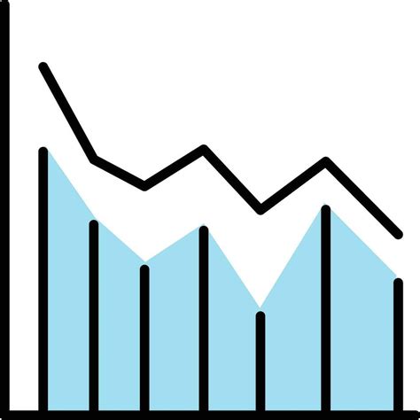 Declining Line Graph Vector Icon 30345796 Vector Art At Vecteezy