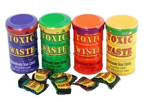 Самые кислые конфеты в мире Toxic Waste Candy (48 гр. , 13 шт)