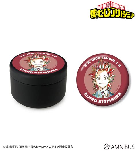 Tvアニメ『僕のヒーローアカデミア』 切島鋭児郎 Ani Art 第4弾 Vol2 缶バッジ付きプチ缶ケース Amnibusアムニバス
