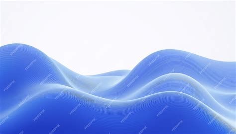 Abstract blue wave pattern on a white background | Premium AI-generated ...