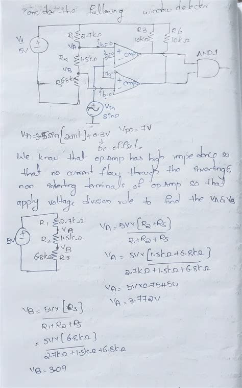[solved] consider the following window detector r3 10 ko w 10 kq cmp1