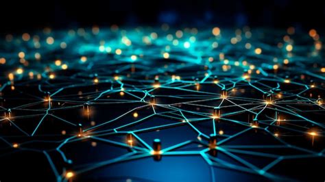 Premium Photo Abstract Network Connection Structure Futuristic Technology Concept