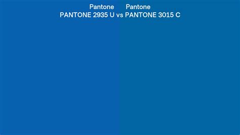 Pantone 2935 U Vs Pantone 3015 C Side By Side Comparison