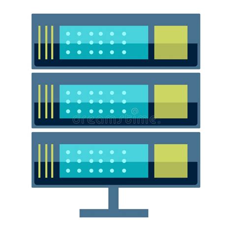 Internet Data Center Server Stock Vector Illustration Of Internet Data
