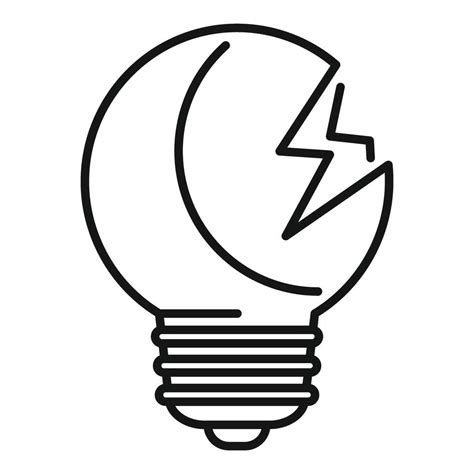 Broken Light Bulb Is Showing Lack Of New Ideas 49062061 Vector Art At