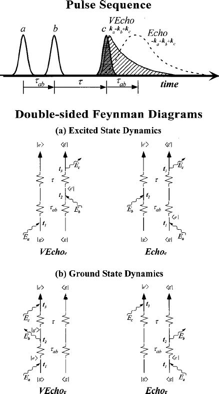 Pulse Sequence And Double Sided Feynman Diagrams Corresponding To The