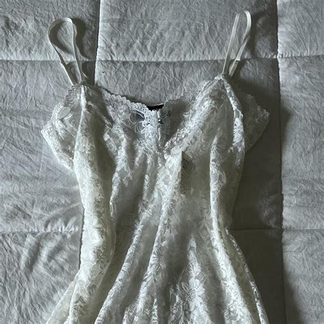 Wet Seal White Lace Dress Size Medium Nwt Good Depop