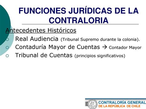Ppt Los Órganos De Control En El Sistema Constitucional Chileno