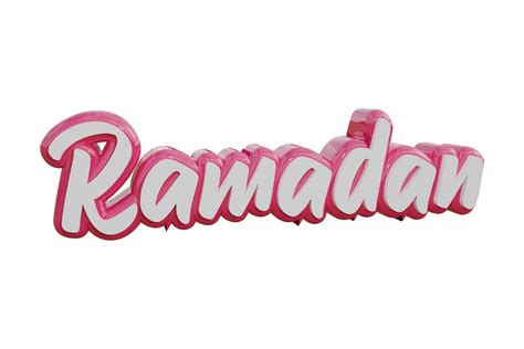 Ramadan 3d Transparent Text Design 27286864 PNG