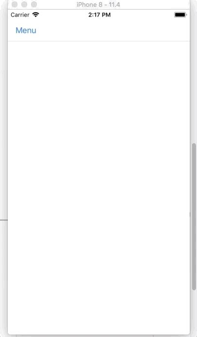 Ios Create Navigation Drawer By Presenting Controller Stack Overflow