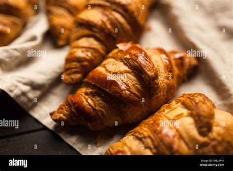 Fresh Butter Croissants Stock Photo Alamy