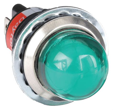 DAYTON Raised Indicator Light Green In Tab LED V AC NY NY Grainger