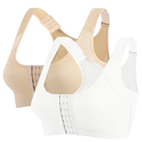 Hfnxid Front Closure Post Surgery Compression Bras For Women 2025
